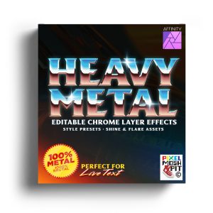 Heavy Metal – Chrome Gradient Map & Layer Effects for Live Text ...